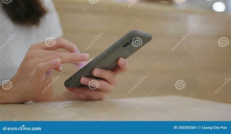 Woman Use Of Mobile Phone Stock Image Image Of Touch 200292561