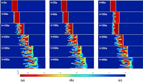 For Γ 2 R 2 The Spatial Evolution Of Species Concentration For A