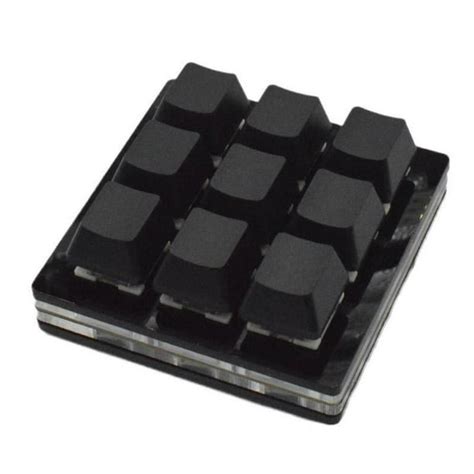 9 Key Black Small Keyboard Mini Keyboard Copy And Paste Custom Shortcut Keys One Key Password