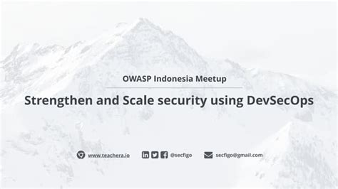 Strengthen And Scale Security Using Devsecops Owasp Indonesia Pdf Web Development Internet