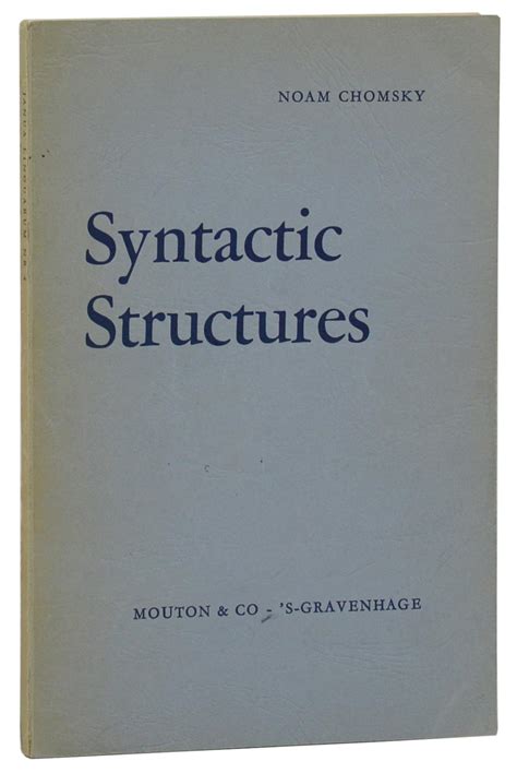 Syntactic Structures By Chomsky Noam Very Good 1957 First Edition