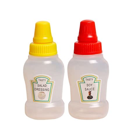 Condiment Bottles Mini Ketchup Bottles Empty Multifunctional Ml Ketchup Container Salad