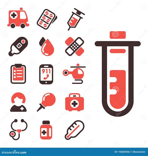 Van De De Pictogrammengezondheidszorg Van De Gezondheids De Medische