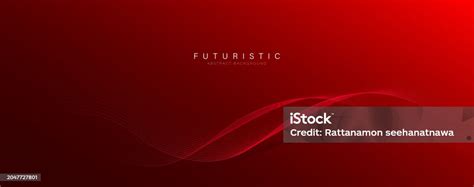 빛나는 물결이 있는 추상적인 빨간색 그라데이션 배경입니다 반짝이는 빨간색 움직이는 선 디자인 요소입니다 현대적인 흐르는 웨이브 라인 미래 지향적인 기술 개념 표지 포스터