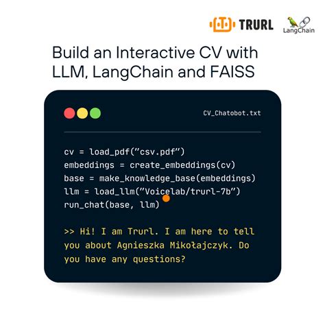Transform Your Cv Into An Interactive Chatbot With Llm Faiss And Langchain By Agnieszka