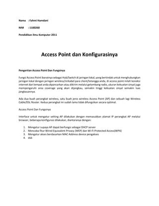 Cara Setting Accesspoint Linksys PDF