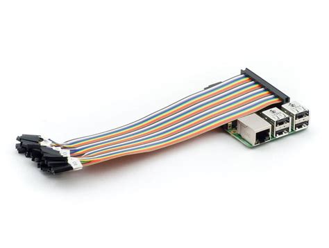 Raspberry Pi 40 Pin Gpio Socket Connector To Labelled Pins Female 200mm The Pi Hut