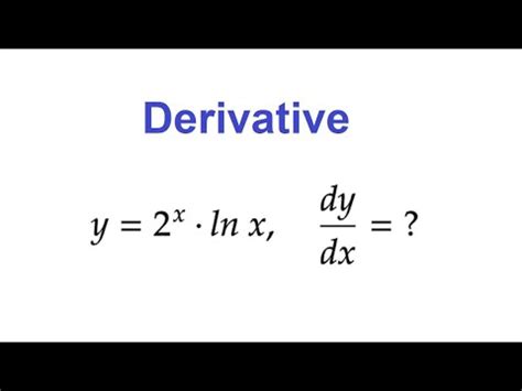 Derivative Problems And Solutions Part 3