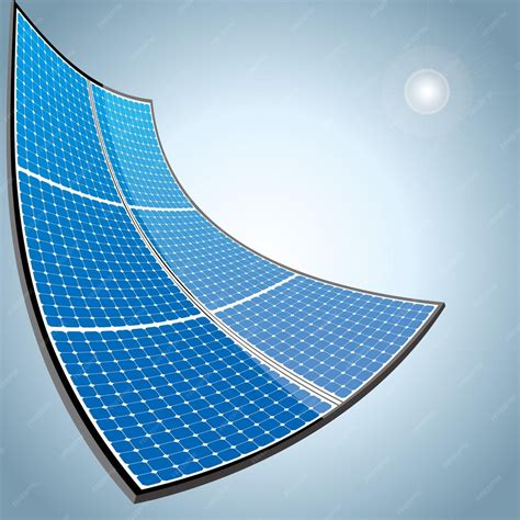 Premium Vector New Energy Concept Design Vector Drawn Solar Panels Background Is Gray