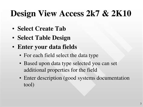 Ppt Access Tables Powerpoint Presentation Free Download Id2243817