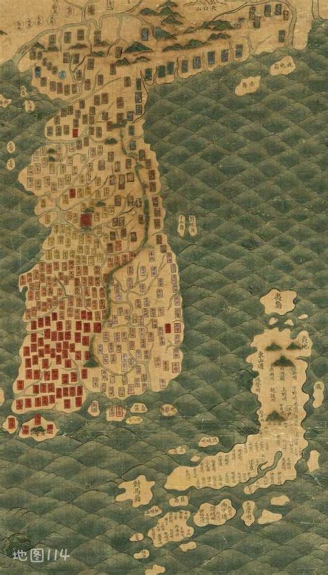 1594年天下舆地图超清 地图114网