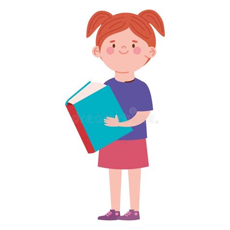 Reader Cute Girl Stock Illustration Illustration Of Smart 316476687