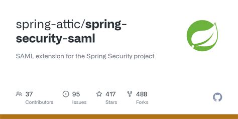 GitHub Spring Attic Spring Security Saml SAML Extension For The Spring Security Project