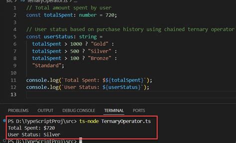 Ternary Operator In Typescript