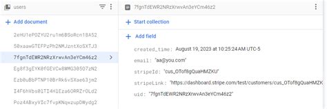Stripe For Web Two Customers One Firebase User Rflutterflow