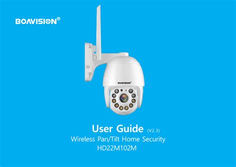 Boavision Hd22m102m Wireless Pantilt Home Security User Guide