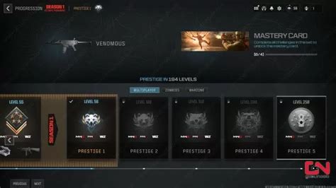 Mw3 Prestige System Season 1 Explained
