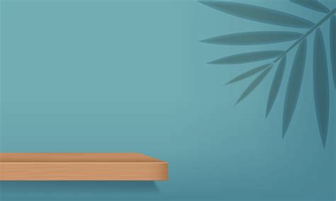 손바닥이있는 현실적인 나무 제품 연단은 배경에 그림자를 남깁니다 벡터 0명에 대한 스톡 벡터 아트 및 기타 이미지 0명 광고 그늘 Istock