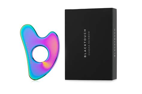 Металевий шкребок для гуа ша масажу обличчя Blacktouch Blacktouchukraine