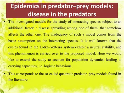 Predator Prey Models Lotka Voltera Model Nicholson Bailey Model Crop Modelling Pdf