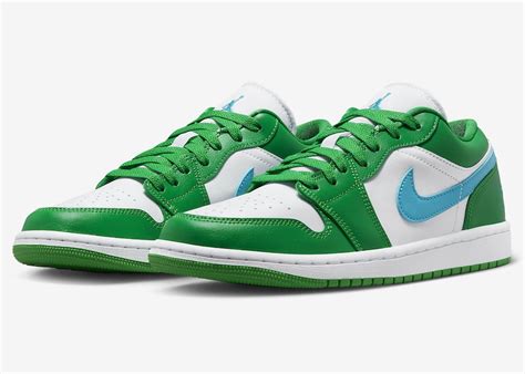 Air Jordan 1 Low Lucky Green Details · Justfreshkicks