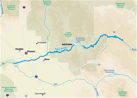 Salt River Map Us Maps