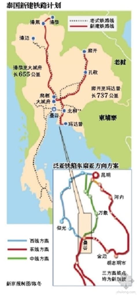 泰国通过两铁路项目直通中国 中企或更多参与泰国基建 路桥市政新闻 筑龙路桥市政论坛