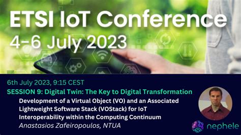 Nephele In Etsi Iot Conference 2023 Etsi Iot Week 2023 Nephele