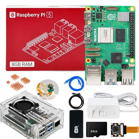 Jp Yahboom ラズベリーパイ5 開発者キット 8gb Imx219 カメラ ケーシング ファン付き Pd 電源アダプター ヒートシンク Ubuntu22 04