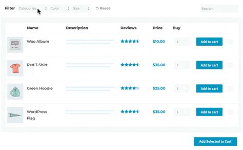 Woocommerce Product List View Shop