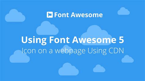 How To Use Font Awesome Icons In Html Using Cdn Youtube