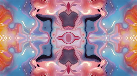 Abstract Color Background With Symmetrical Repeating Patterns Seamless