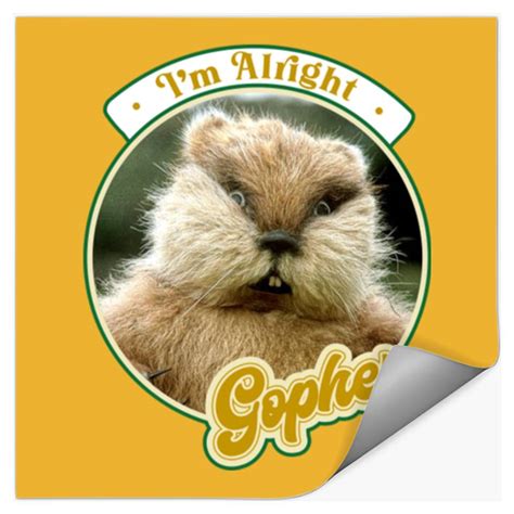 Retro Dancing Gopher Caddyshack Fan Design Caddyshack Stickers Sold By Chetan Agarwal Sku