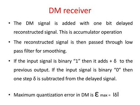 Delta Modulation And Adaptive Delta M Pptx