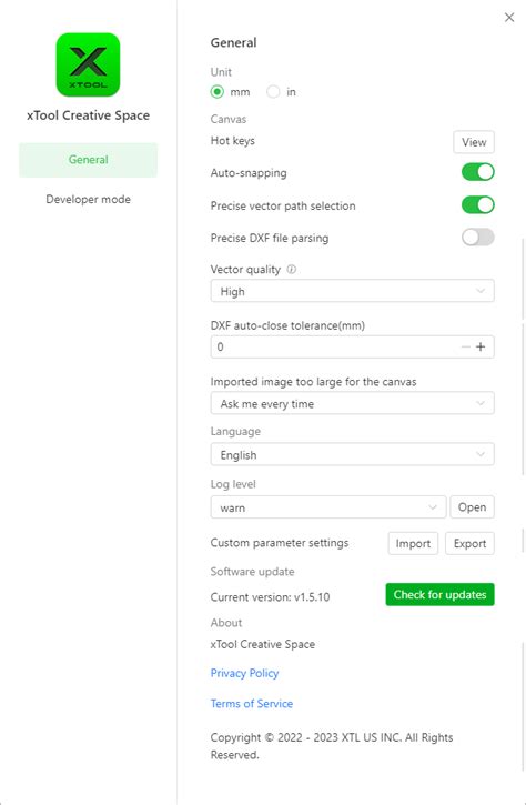 XTool Creative Space XCS Editor Function Description XTool
