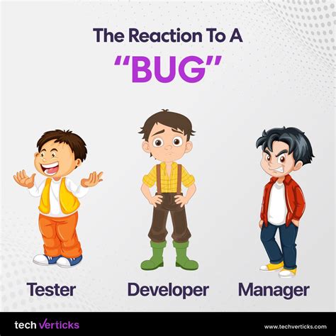 tech verticks on linkedin buglife devstruggles testingtime