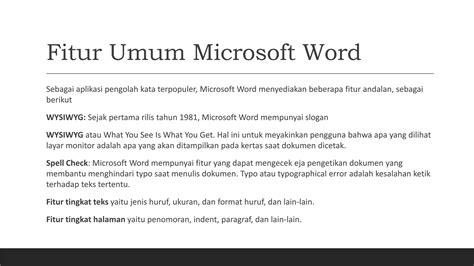 Pertemuan 2 Mikrosoft Word Pptx