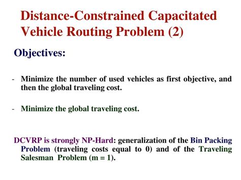 PPT Integer Linear Programming Refining Procedures For Vehicle
