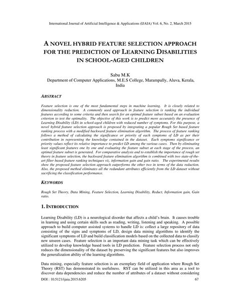 A Novel Hybrid Feature Selection Approach Pdf
