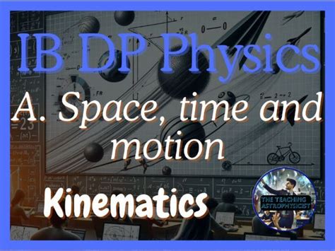 IB DP Physics Syllabus Unit A Space Time And Motion Kinematics A Teaching