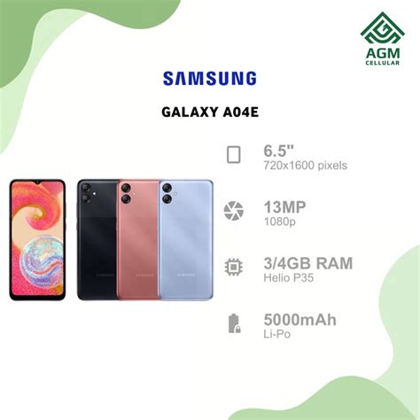 Jual Handphone Samsung Galaxy A04e Ram 3gb 64gb 3gb 32gb Black