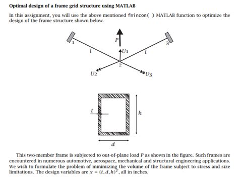 Optimal Design Of A Frame Grid Structure Using Matlab