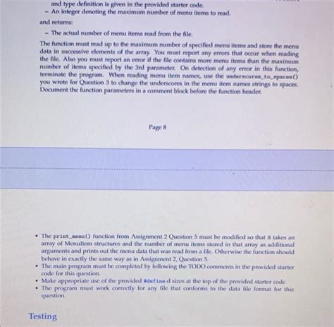 Solved C Program Please Reade Carefullycode Must Follow