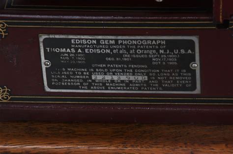 Edison Model D Red Gem Phonograph