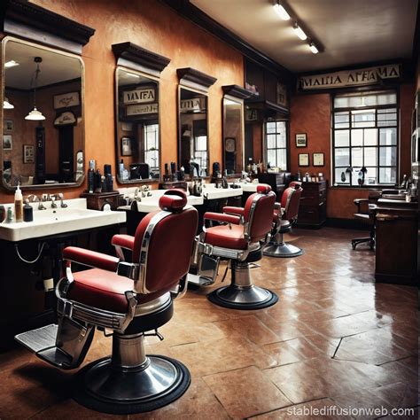Italian Mafia Barber Shop Layout Stable Diffusion Online