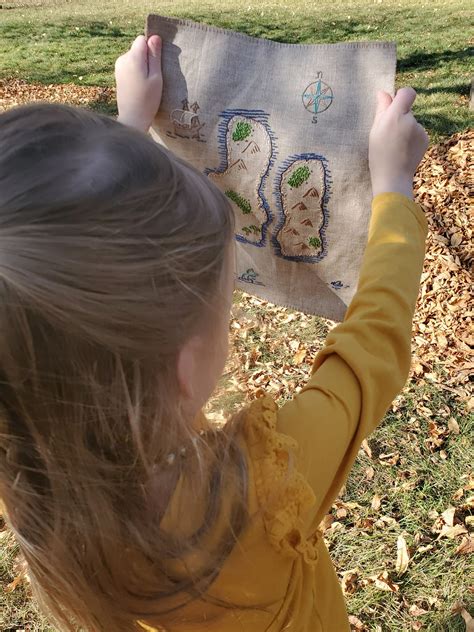 Treasure Map Hand Embroidery Pattern PDF Download Etsy