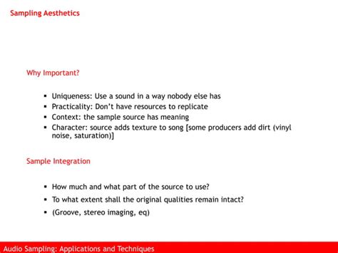 Audio Sampling Application And Techniques Pdf