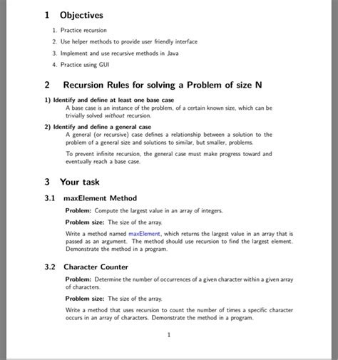 Solved 1 Objectives 1 Practice Recursion 2 Use Helper