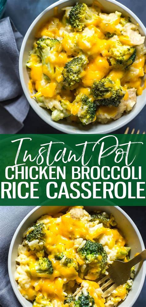 Healthy Chicken Broccoli Rice Casserole {30 Minutes} Eating Instantly