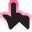 Black Ghosty Pink Cursor Custom Cursor